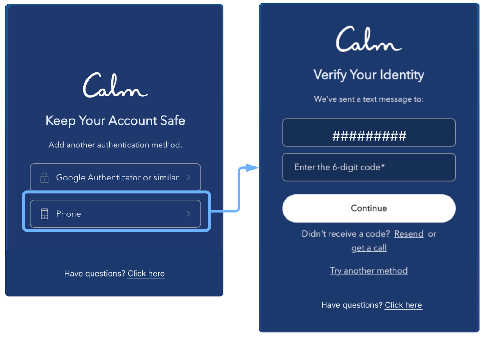 How to manage Multi-Factor Authentication (MFA) for Calm – Calm Help Center